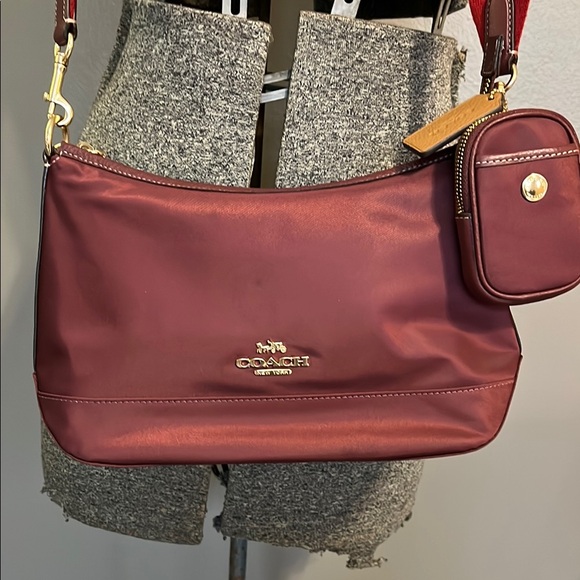 Coach | Bags | Coach Burgundy Shoulder Bag | Poshmark